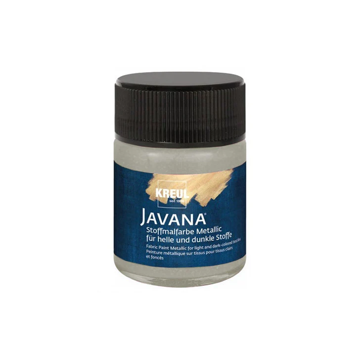 Javana boja za tekstil metalik 50 ml – Metalik srebrna