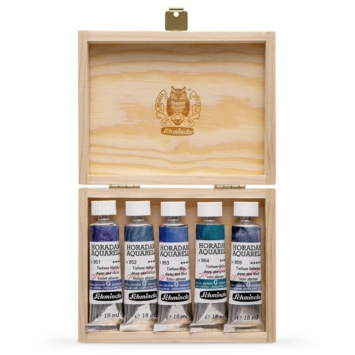 Set akvarel boja u tubama Schmincke Super Granulation 5x15ml | Set deep sea