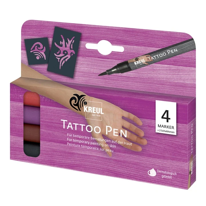 Set flomastera za tetoviranje TATTOO KREUL - 4 komada