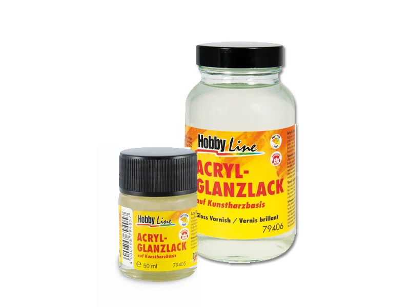 Sjajan akrilni lak 50 - 250 ml na bazi sintetičke smole Hobby Line – 51 ml