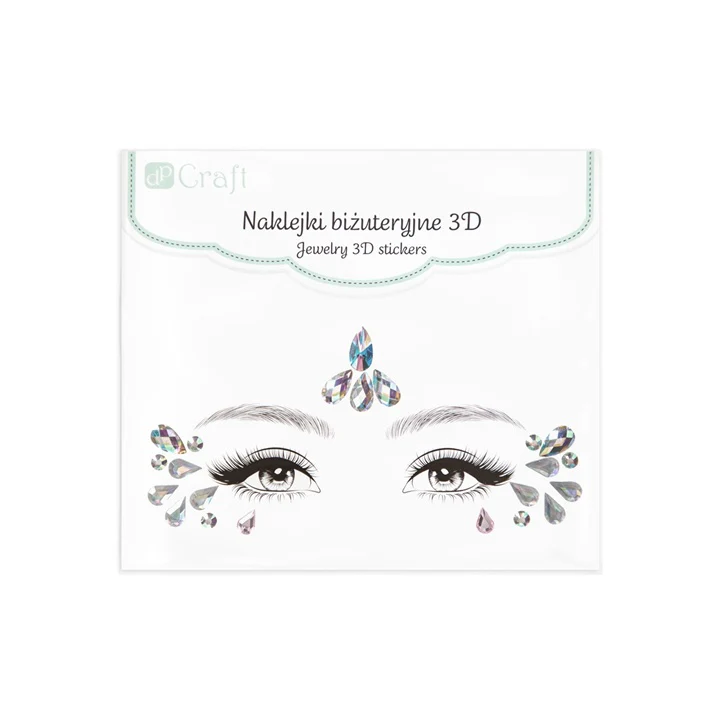 3D nalepnice sa dragim kamenjem za lice