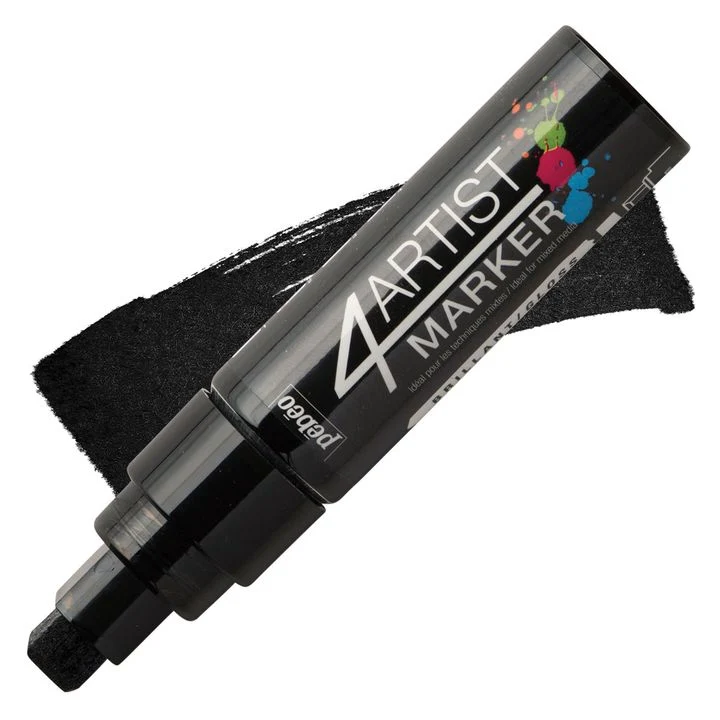 4ARTIST MARKER Pébéo na uljanoj bazi 15mm – crna