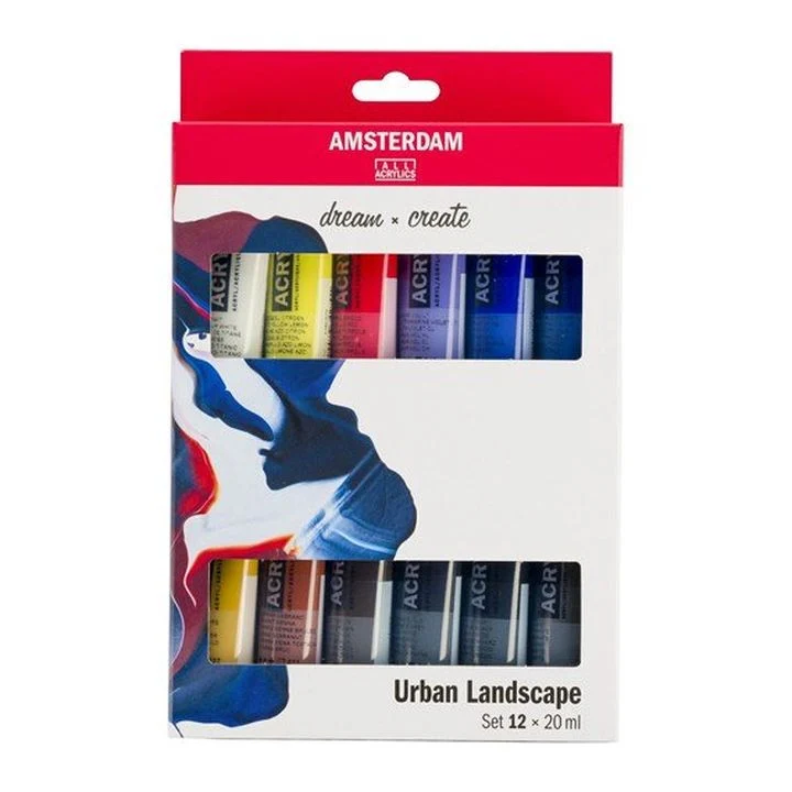 Akrilne boje Amsterdam - Urban Landscape - set 12 x 20 ml