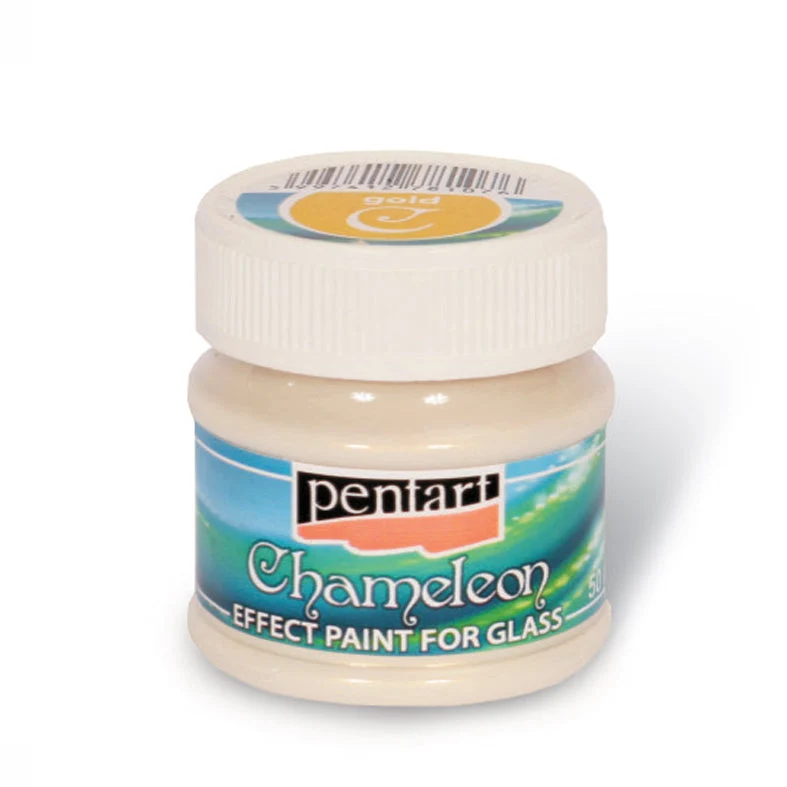 Boja za staklo biserna Chameleon - 50 ml – Zlatna