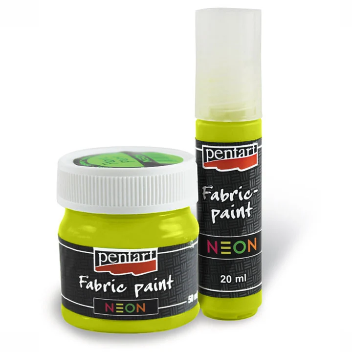 Boja za tekstil NEON 50 ml – neonska žuta
