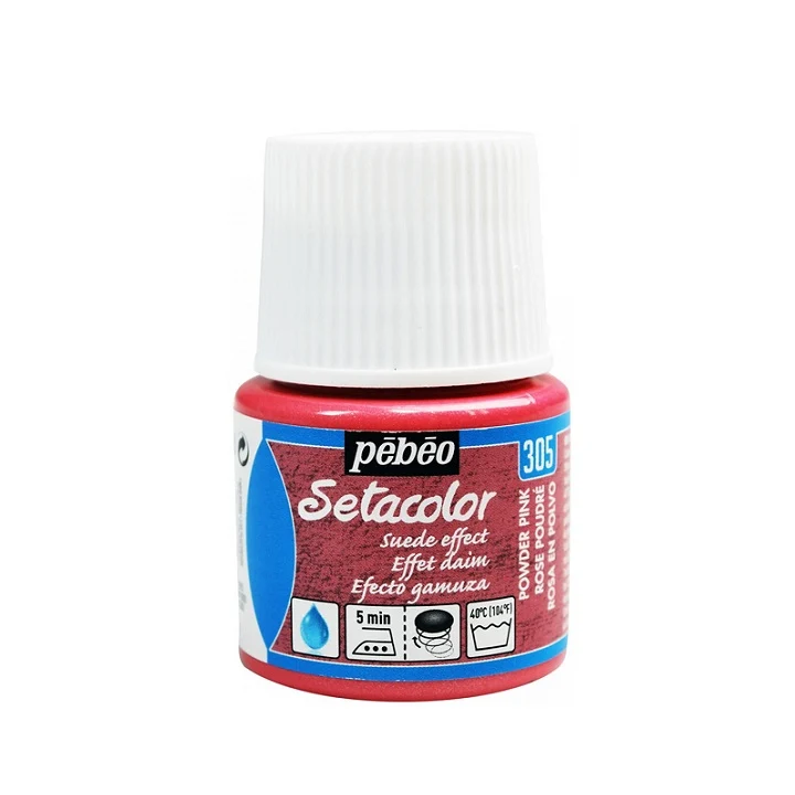 Boje za tekstil Pebeo Setacolor Suede Effect 45 ml – svetlo žuta