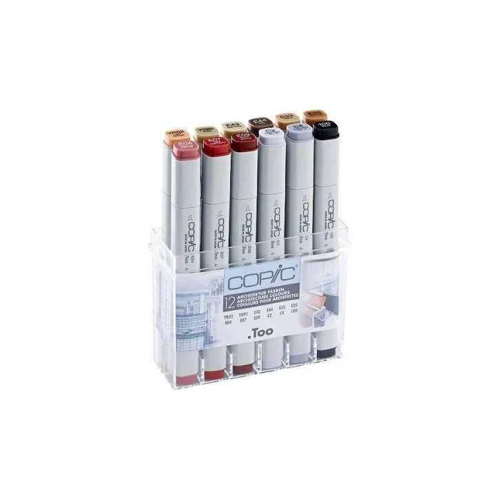 Flomasteri COPIC Classic Architecture Colours - set od 12 kom