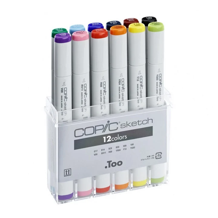 Flomasteri COPIC Sketch - set od 12 kom