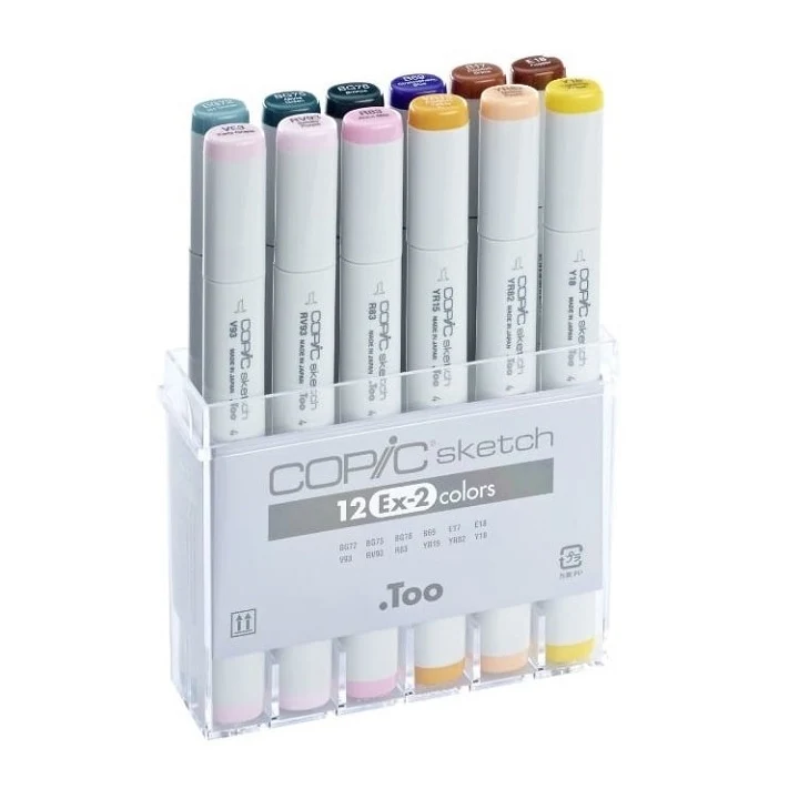 Flomasteri COPIC Sketch Ex-2 set od 12 kom