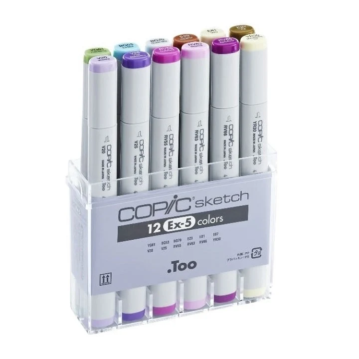 Flomasteri COPIC Sketch Ex-5 - set od 12 kom
