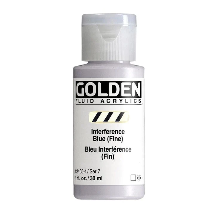 GOLDEN Fluid Interference Akrilna boja 30 ml – 2465 plava