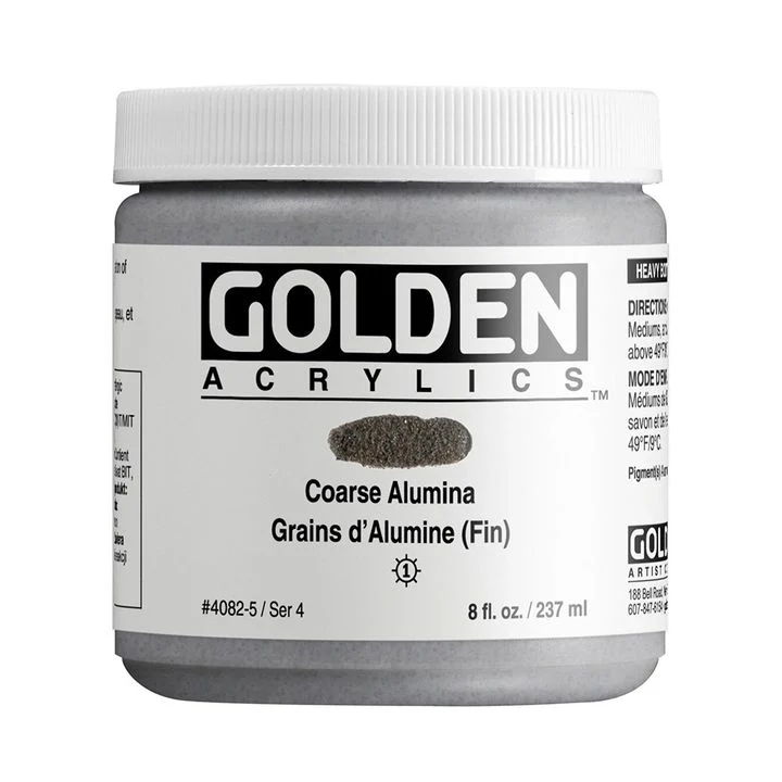GOLDEN Heavi Bodi Coarse Alumina Acrilic Paint 118 ml – 4082 aluminijum u granulama