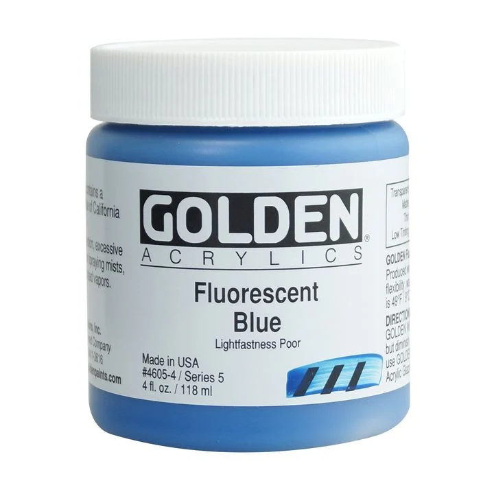 GOLDEN Heavi Bodi Fluorescentna akrilna boja – 4605 plava