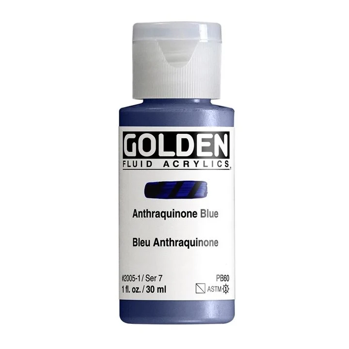 GOLDEN tečna akrilna boja 30 ml – 2005 antracit plava