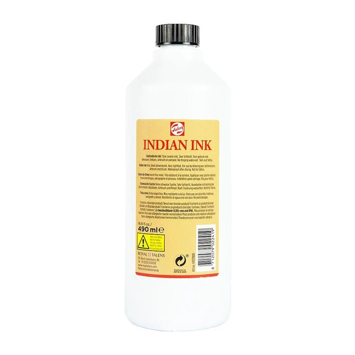 Indijsko mastilo crno Royal Talens - 490 ml