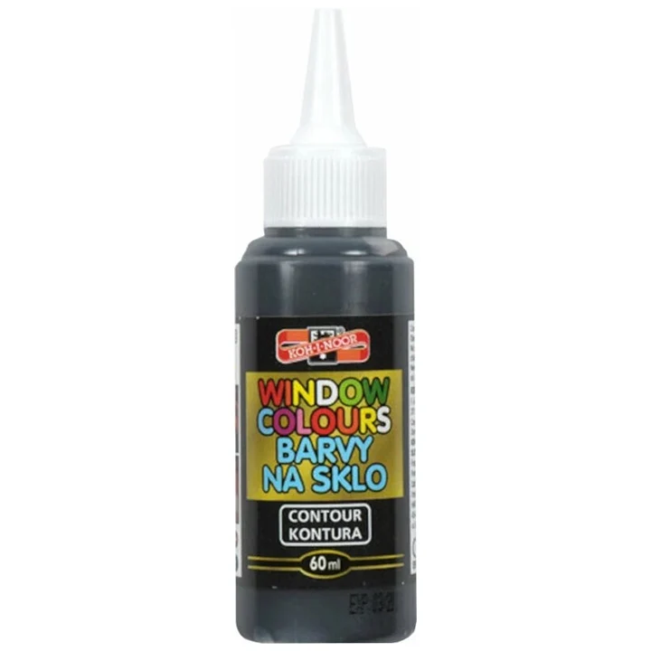 KOH-I-NOOR Boja za konturiranje stakla 60 ml – crna