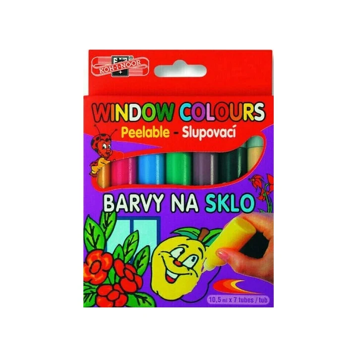KOH-I-NOOR set boja za staklo koje se mogu skinuti 7x10 ml