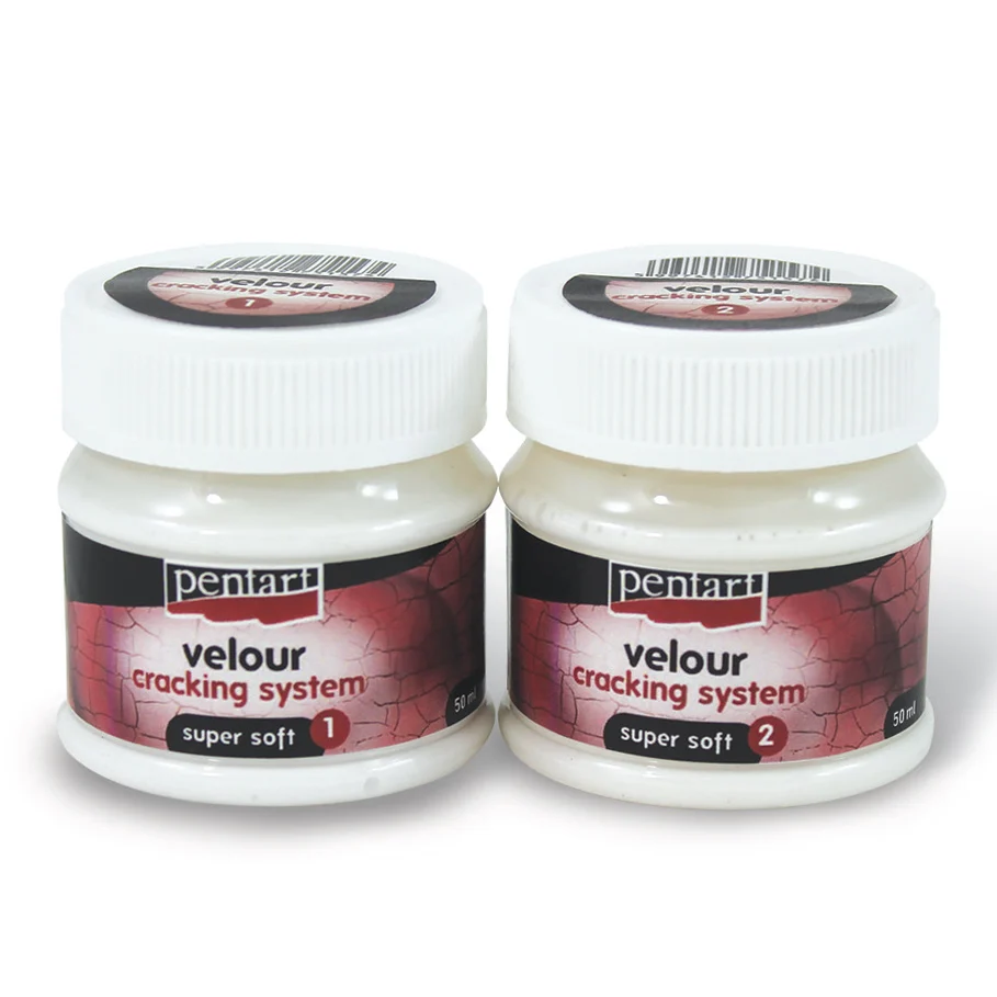 Lak sa efektom pukotina i pliša Super Soft - 50 ml + 50 ml
