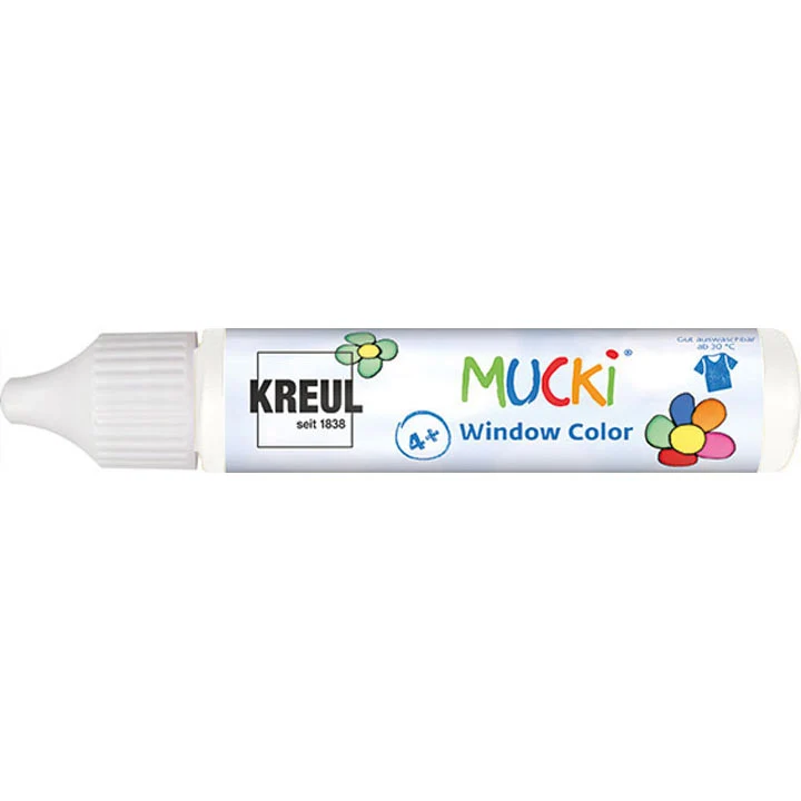 MUCKI boja za staklo 29 ml – Bela