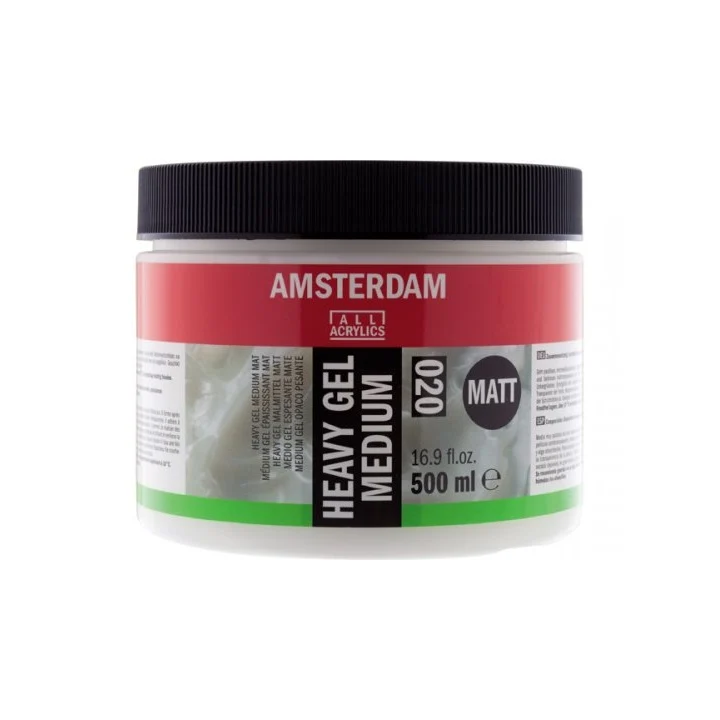 Mat gel medium 020 Amsterdam Heavy - 500 ml