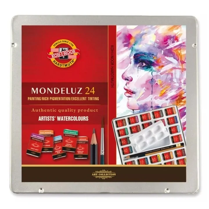 Mondeluz akvarel boje u metalnoj kutiji / 24 kom
