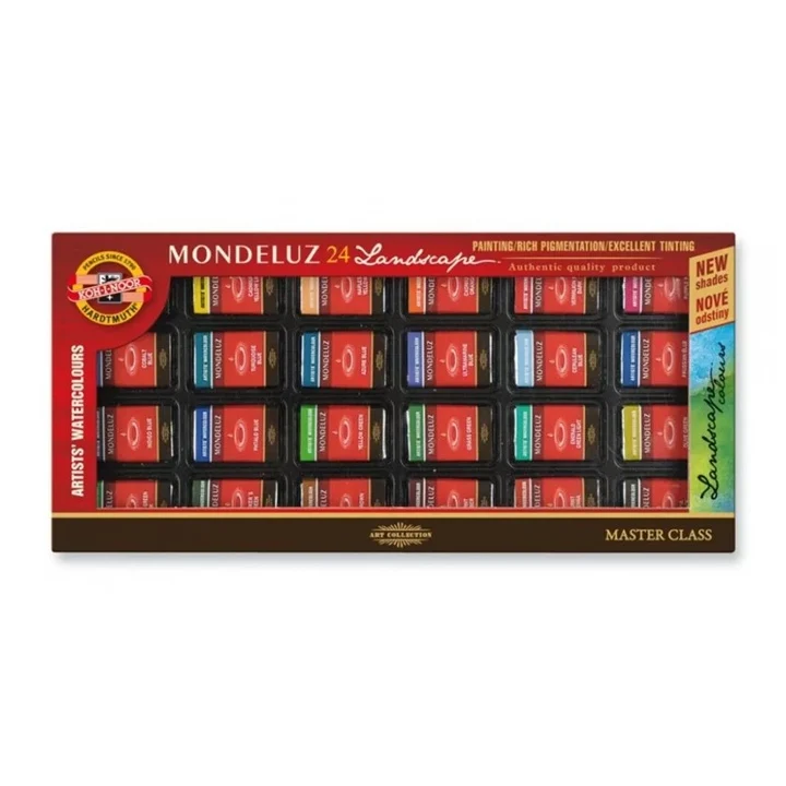Mondeluz pejzažne akvarel boje / 24 kom