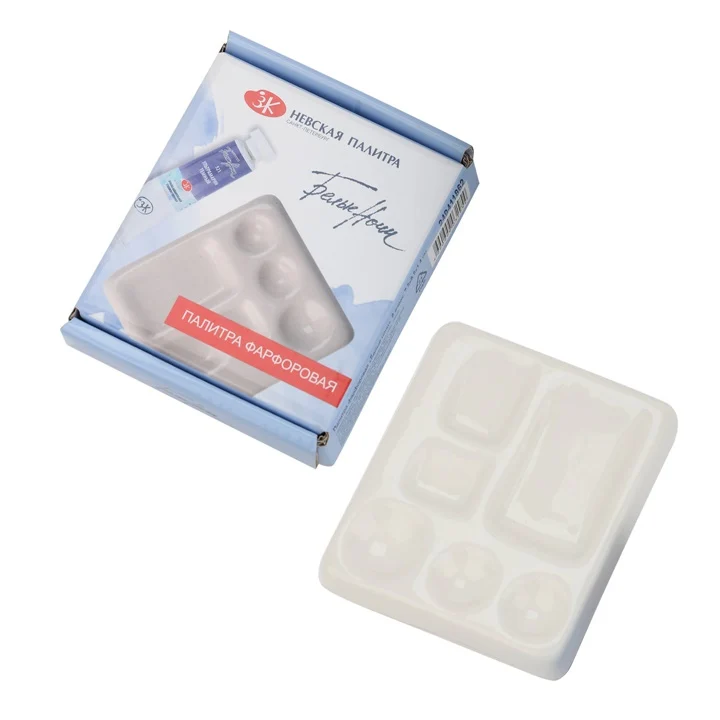 Porcelanska paleta za mešanje boje Nevskaya Palitra