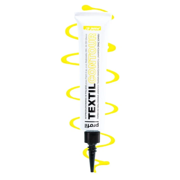 Profil boja za svetli tekstil sa aplikatorom 25 ml – svetlo žuta