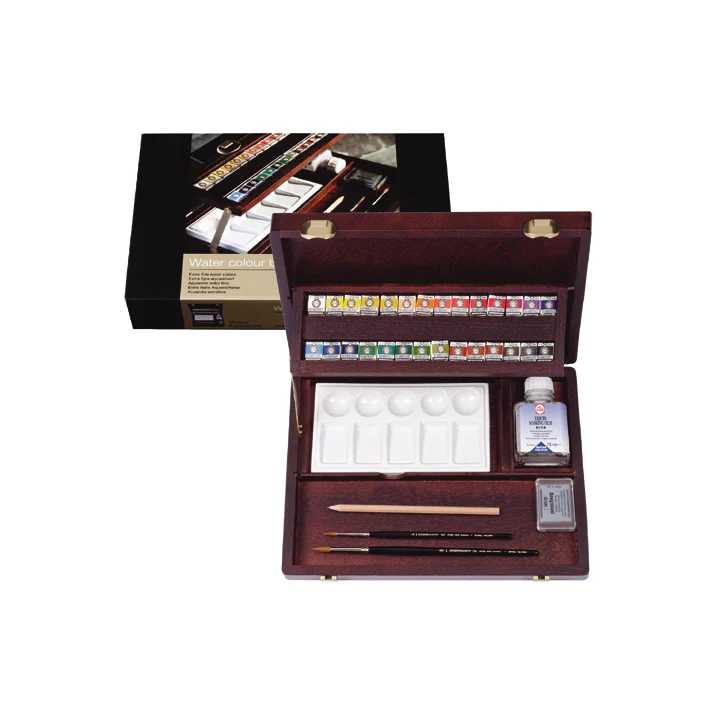 Set akvarelnih boja Rembrandt Professional / 28 posudica pribor
