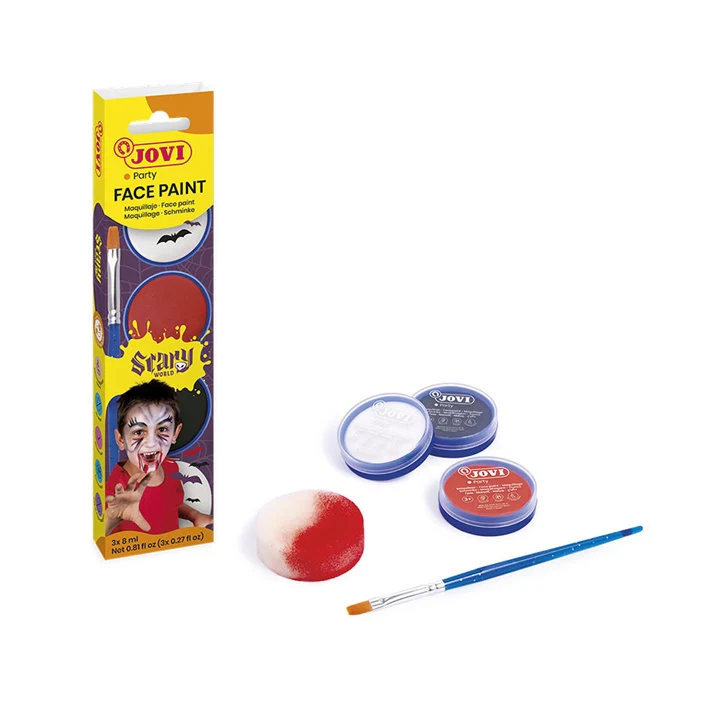 Set boja za lice Scary sa dodacima 3 x 8 ml