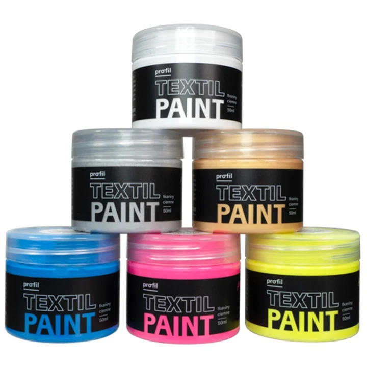 Set boja za tamni tekstil Profil - Unicorn Bling 6 x 50 ml