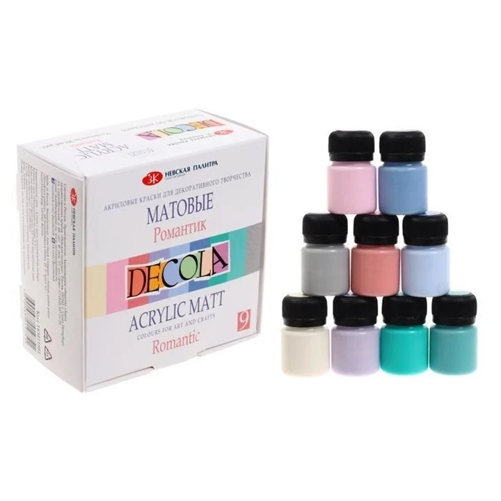 Set mat akrilnih boja Decola 9x20 ml – Romantic