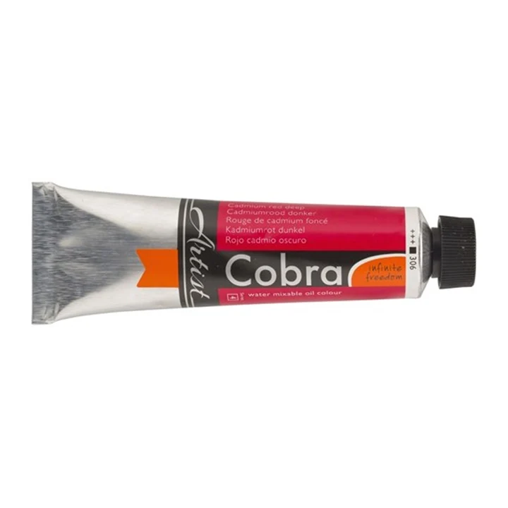 Uljana boja Cobra Artist razrediva u vodi 40ml – 306 Kadmijum crvena tamna