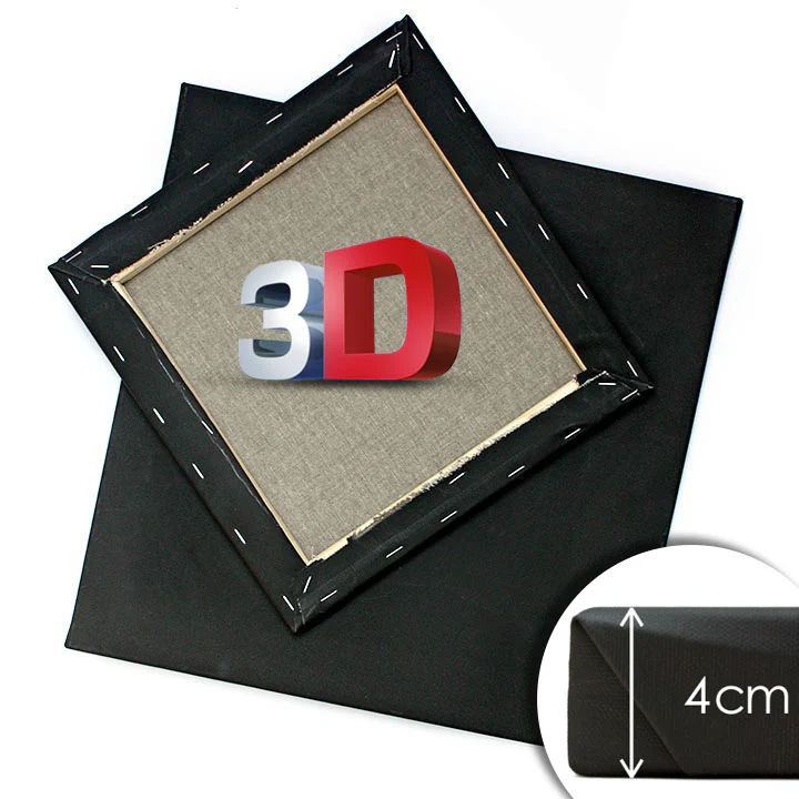 3D Crno slikarsko platno na ramu PROFI
