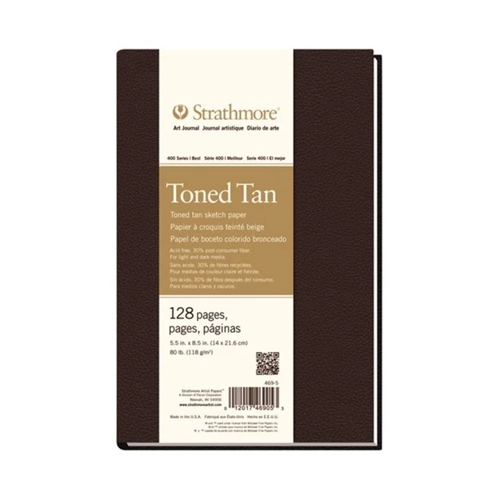Artbook Strathmore Tonirani papir Tan tvrd povez – 14 x 21.6 cm
