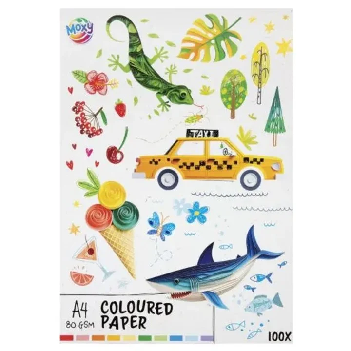 Farebnы papir A4 - sada 70 listova
