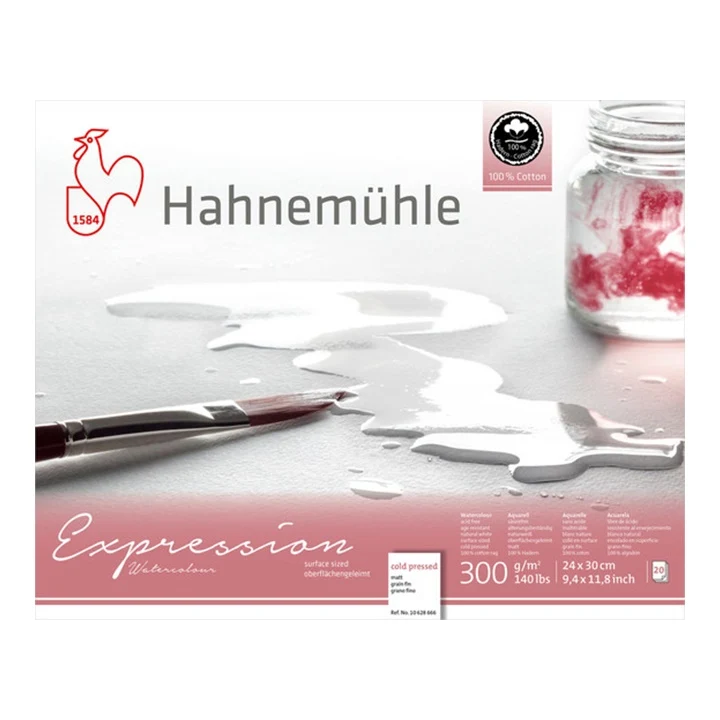 Hahnemuhle Ekpression Vatercolor Papir – 24x30 cm