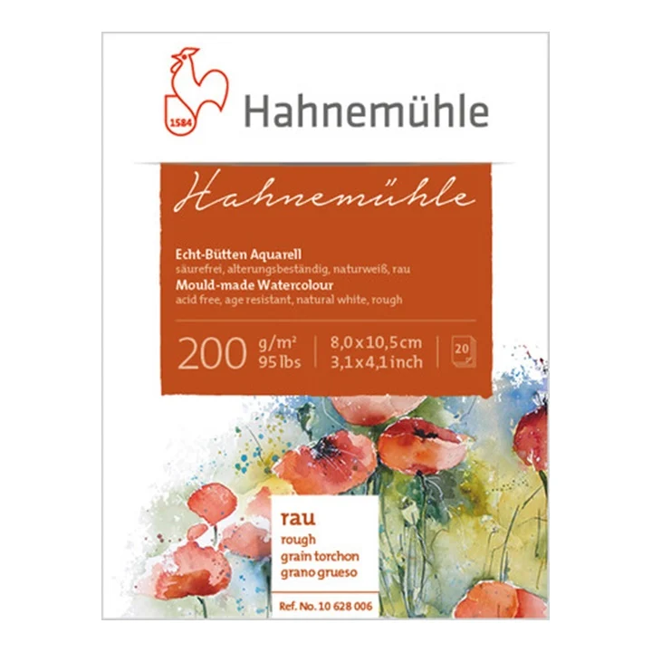 Hahnemuhle grubi akvarel papir 8x10,5 cm