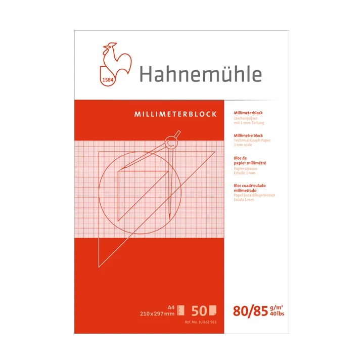 Milimetarski blok papira iz HAHNEMÜHLE – A4