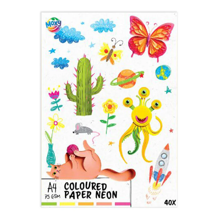 Neon obojeni papir A4 Mik