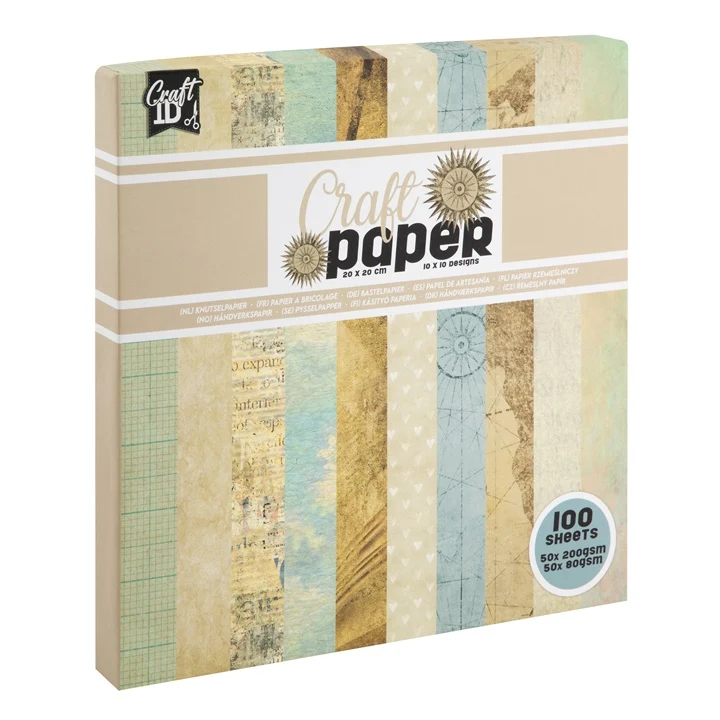 Scrapbooking papir 20 x 20 cm | bež nijanse