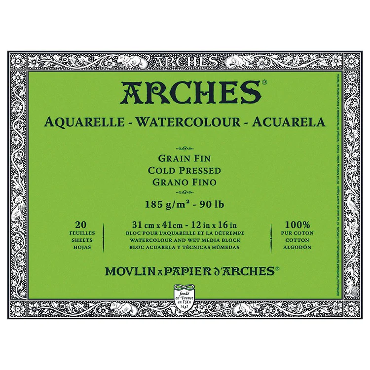 Blok ARCHES® Aquarelle Watercolour Cold Pressed