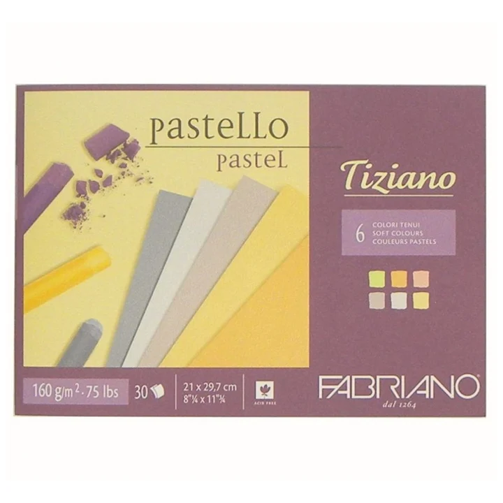 Blok papira u boji za pastel FABRIANO Tiziano Soft – A4