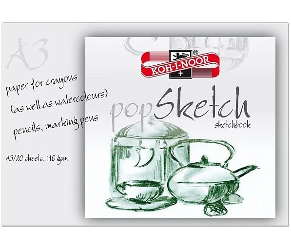 Blok za skiciranje POP SKETCH KOH-I-NOOR A4/A3 – A3