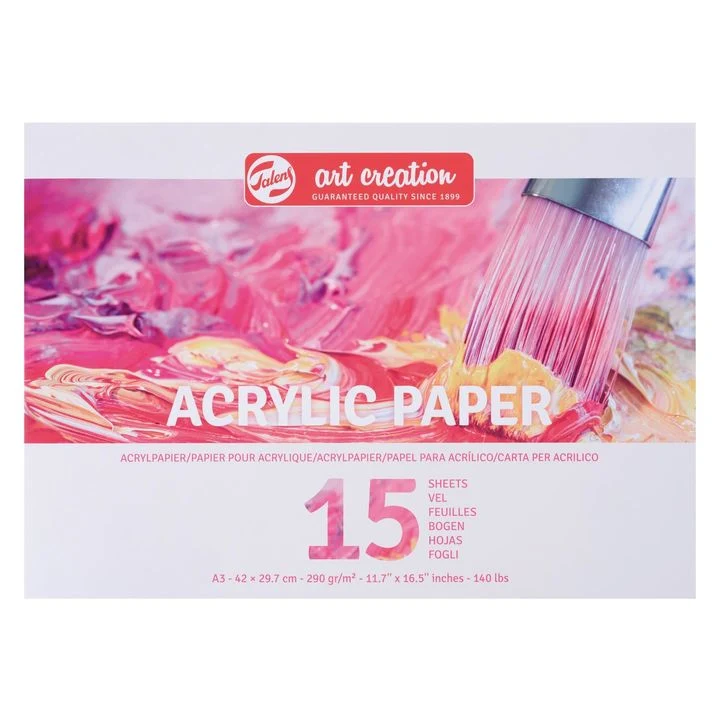 Jastučić papira za akrilne boje 15 listova – A3