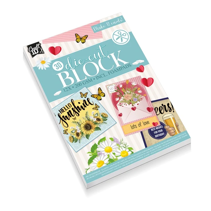 Kreativni blok za izradu kartica A4 12 listova