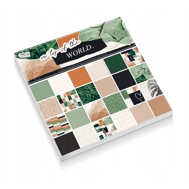 Papir za scrapbooking 24 listova 30.5 x 30.5 - Biljni motivi