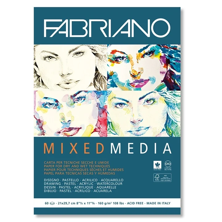 Papirni blok F ABRIANO Mixed Media – A4