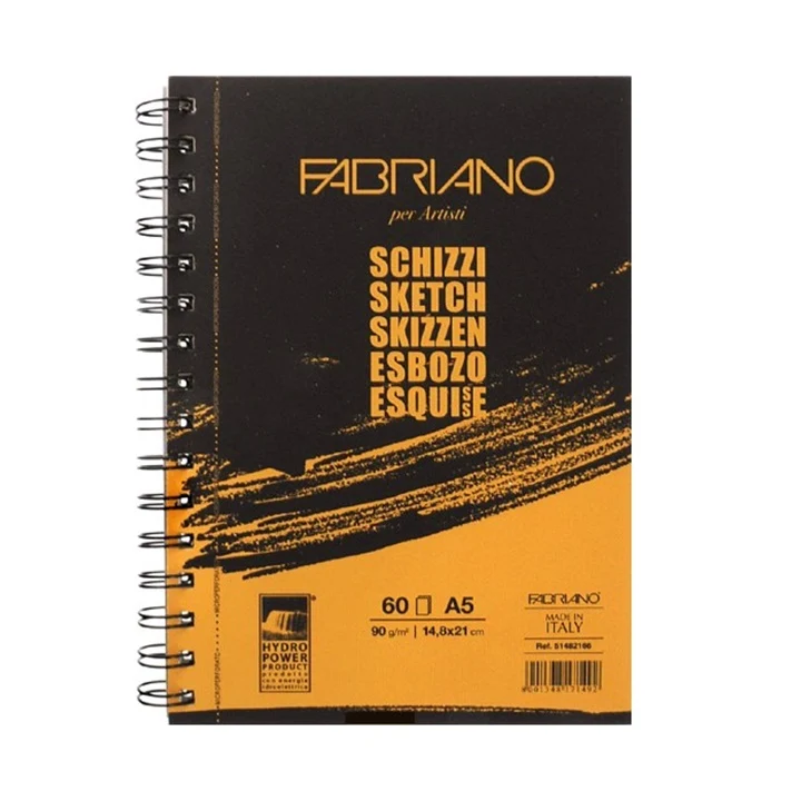 Podloga za skice FABRIANO SKETCH u spiralnom povezu – A5