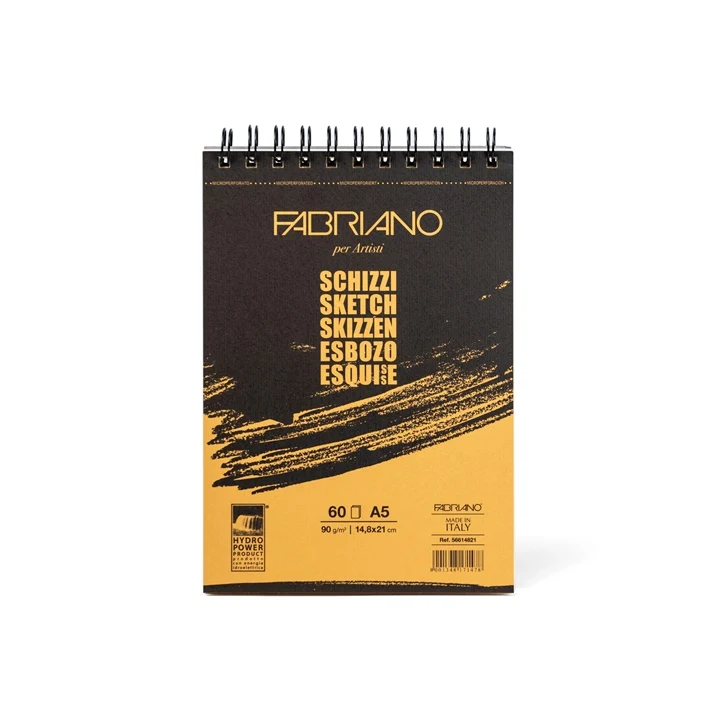 Podloga za skice FABRIANO SKETCH u spiralnom povezu – A5